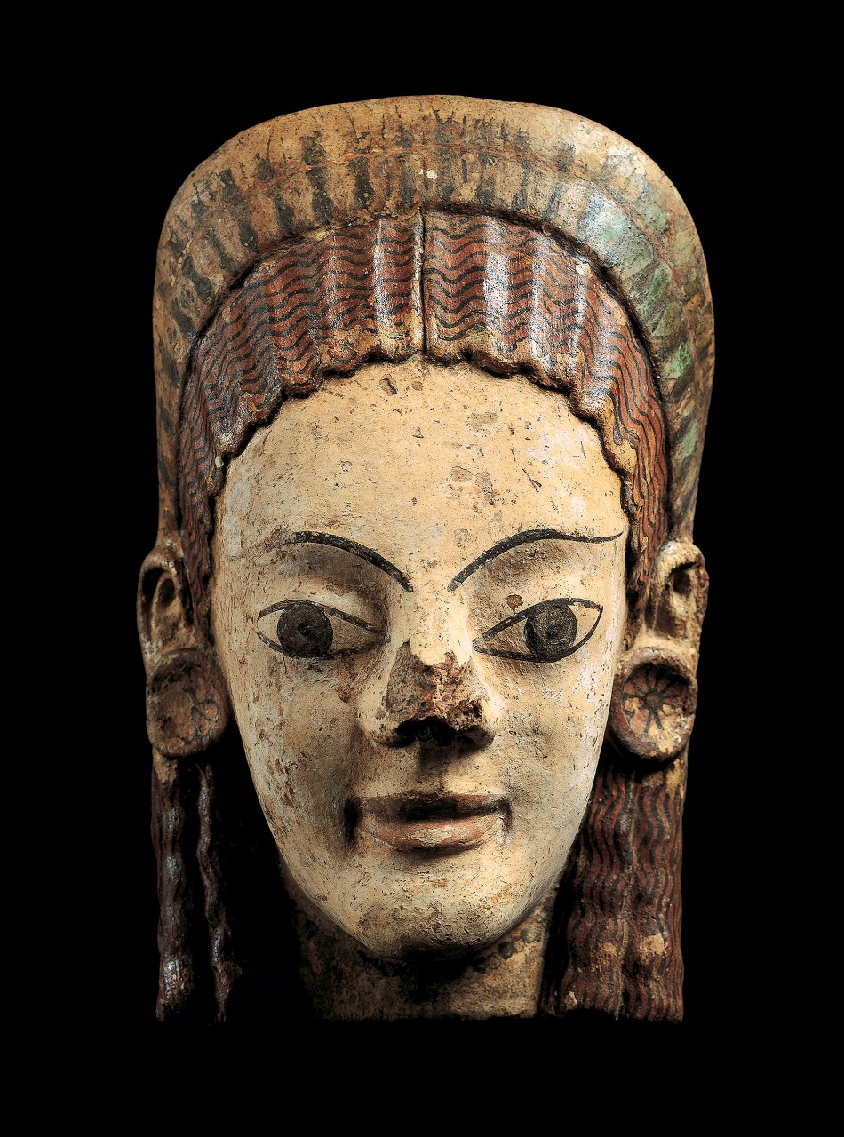 Antefix in the form of a female head