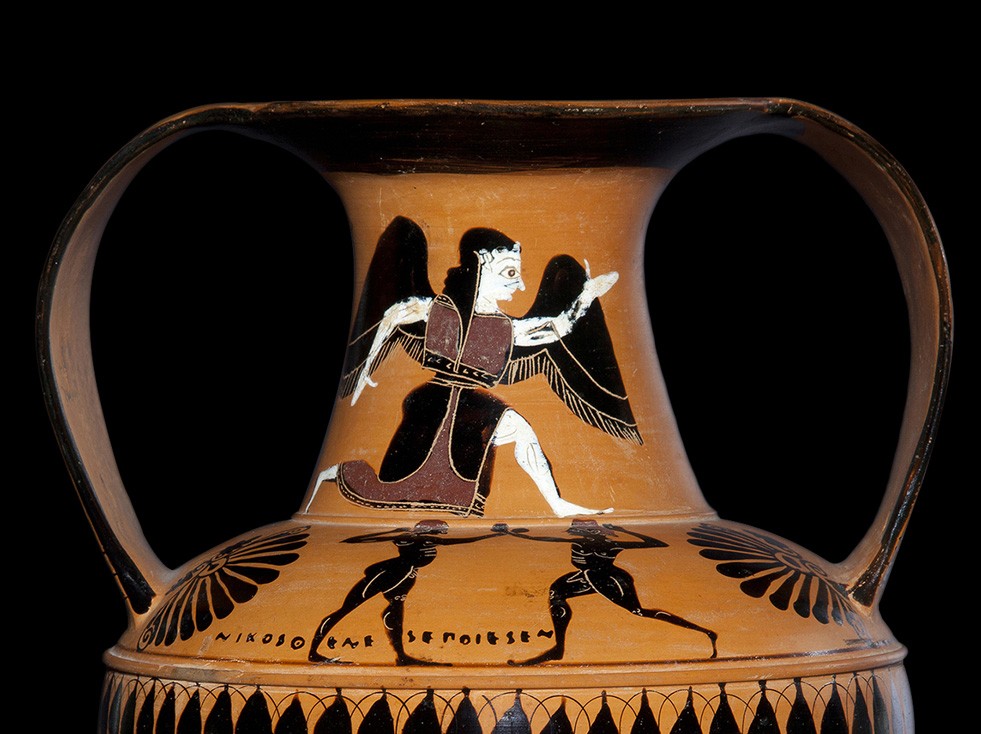 Attic Amphora signed by Nikosthenes (Painter N)