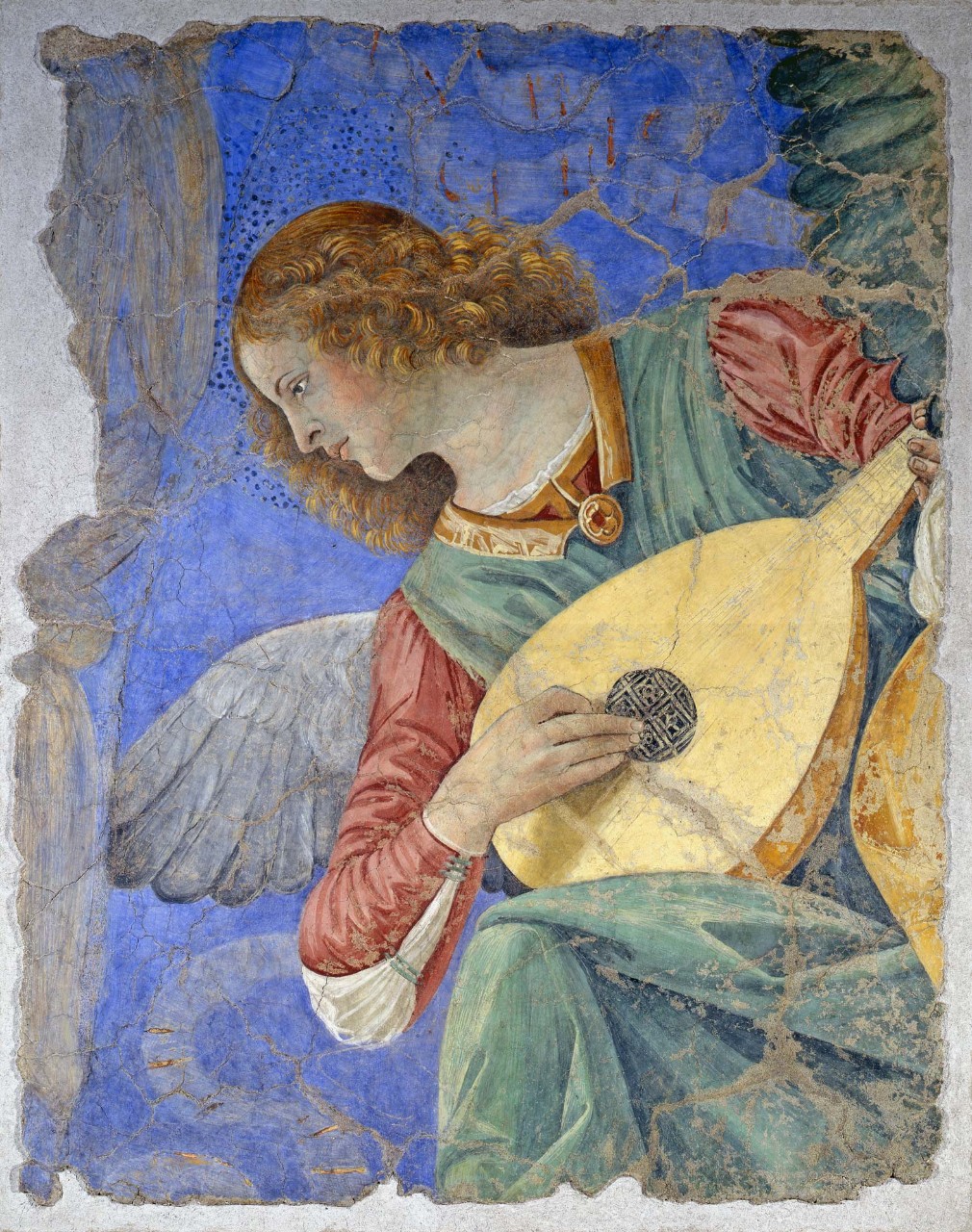 Melozzo da Forlì, An angel playing the lute