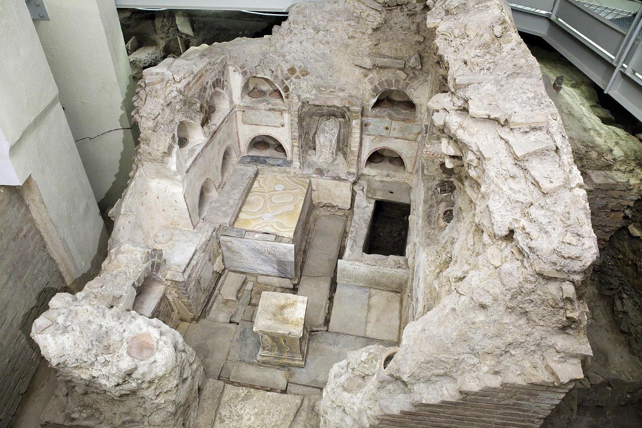 Der Vatikan zeigt die Nekropole an der Triumphalis