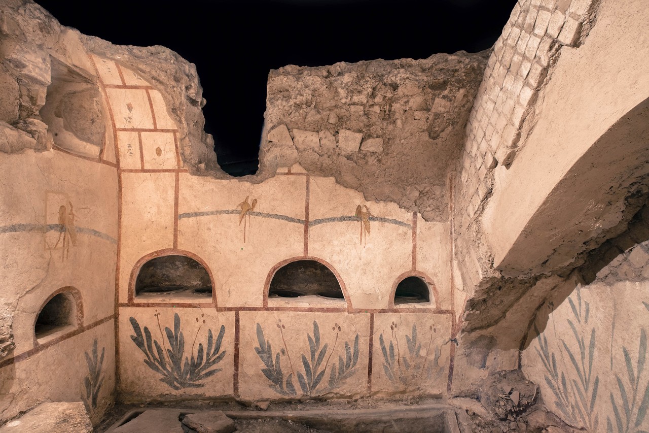 Der Vatikan zeigt die Nekropole an der Triumphalis