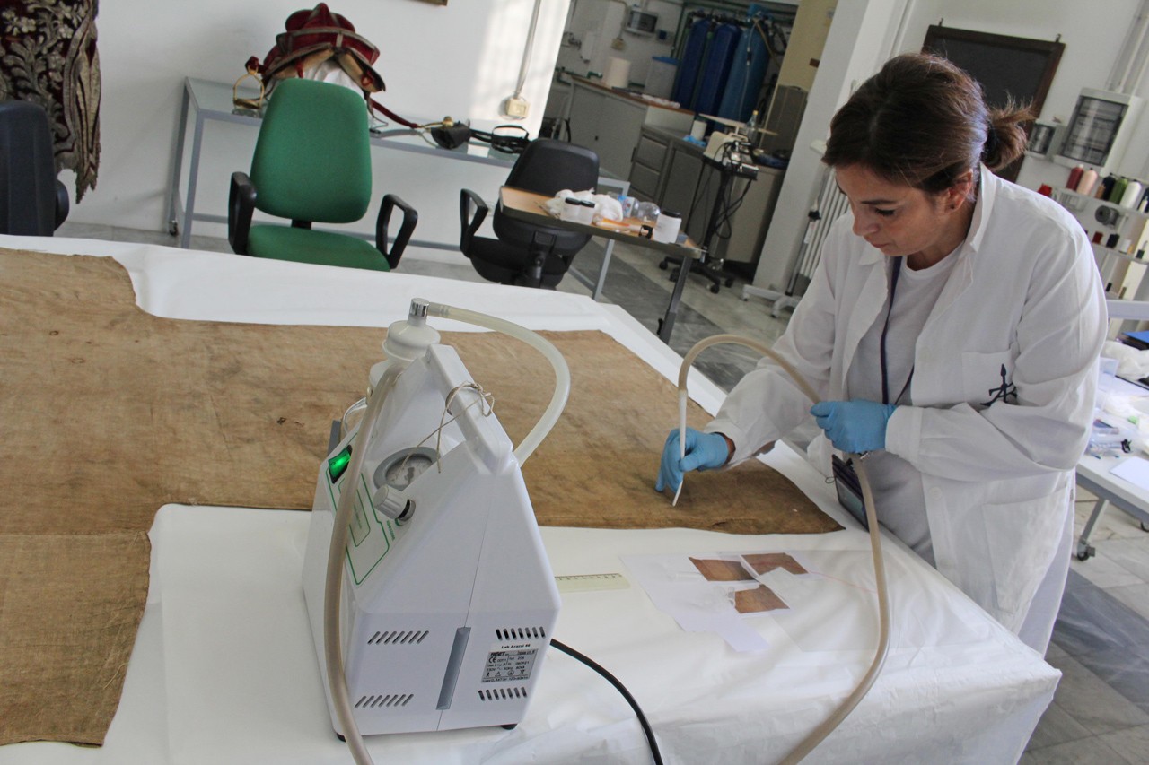 The robes of Saint Peter and Saint John. Two relics of the Sancta Sanctorum