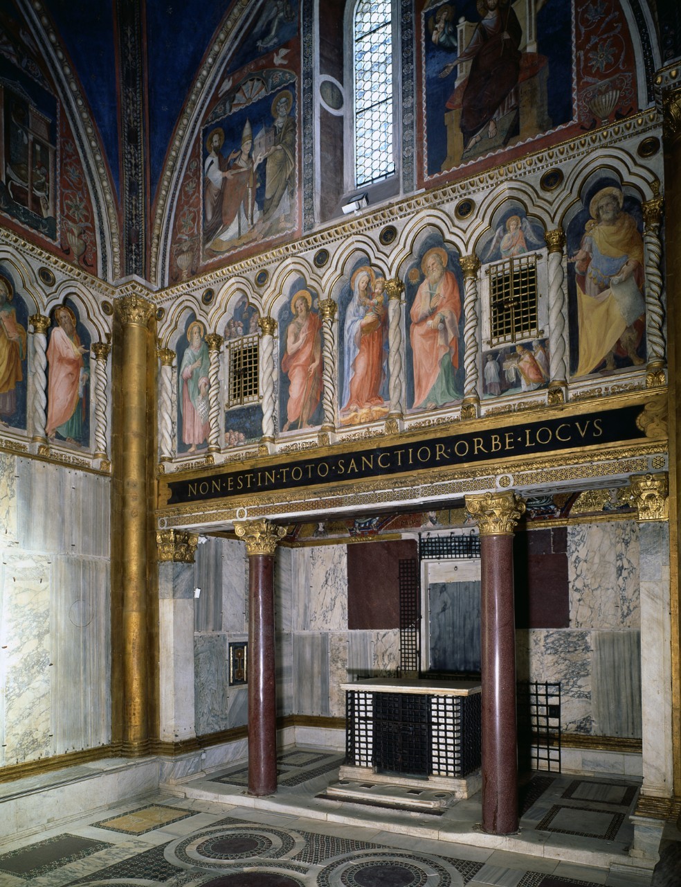 The robes of Saint Peter and Saint John. Two relics of the Sancta Sanctorum